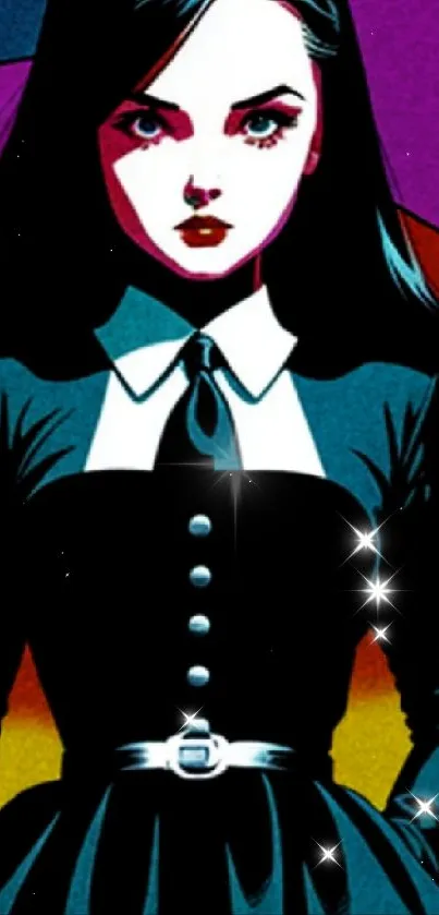 Cartoonish Gothic Art Wallpaper - free download