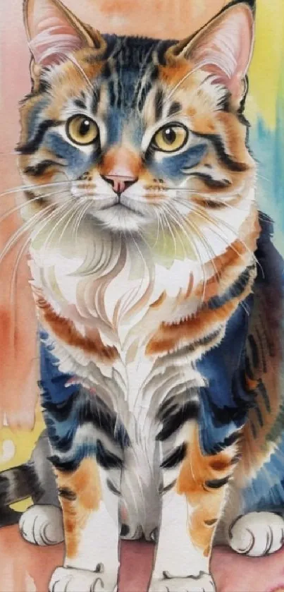 Cat Felidae Art Paint Live Wallpaper - free download