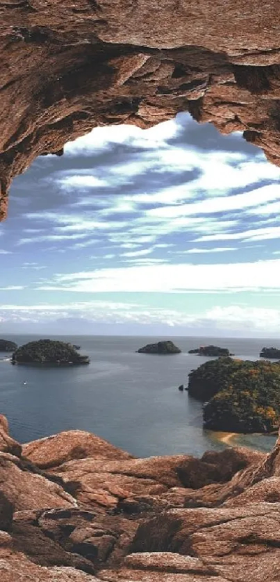 Cave View Ocean Wallpaper - free download