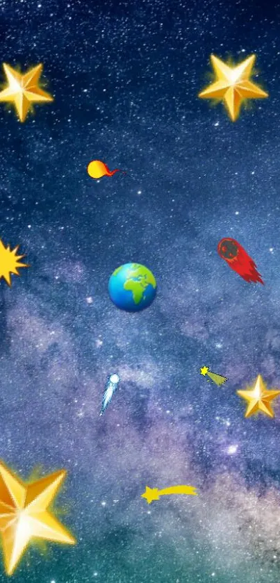 Celestial Galaxy Stars Wallpaper - free download