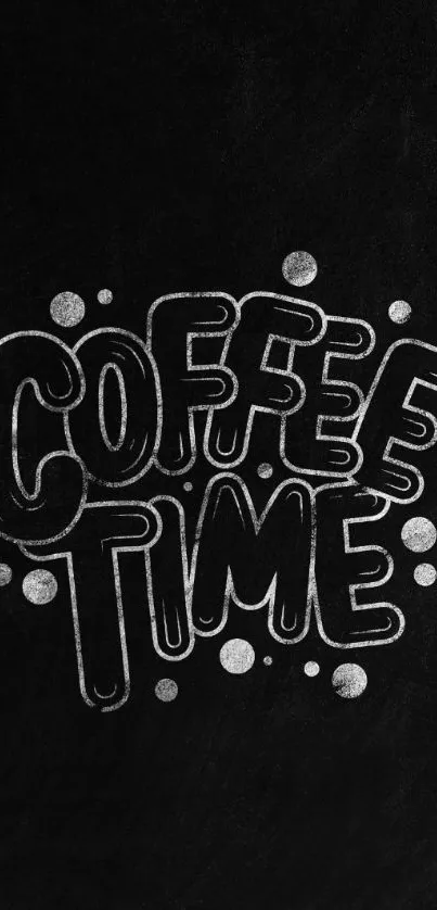 Chalkboard Coffee Time Art - free download