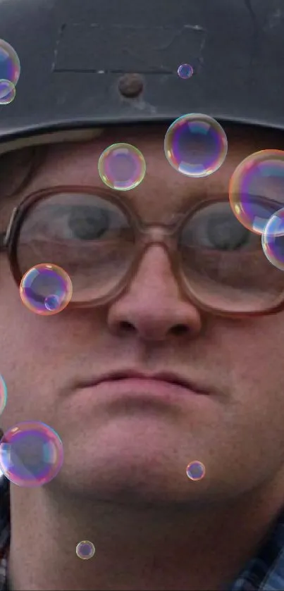 Character with Glasses Wallpaper - free download