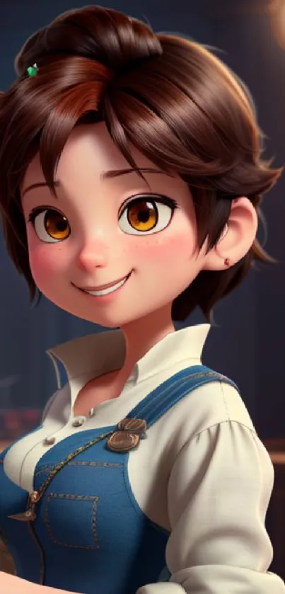 Charming Anime Character Wallpaper - free download