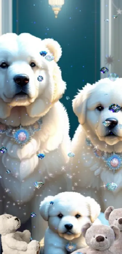 Charming Furry Companions Wallpaper - free download