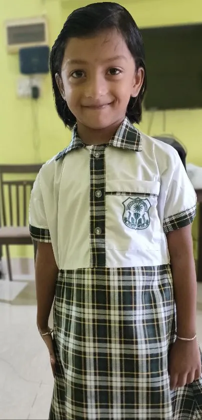 Charming School Uniform Portrait - free download