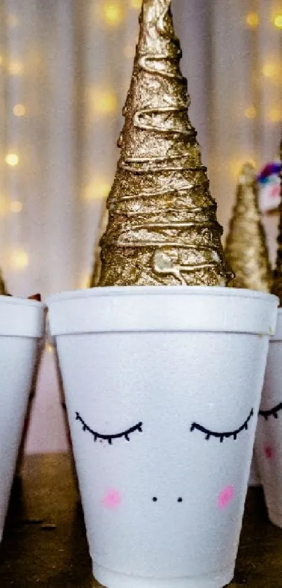 Charming Unicorn Cones Wallpaper - free download