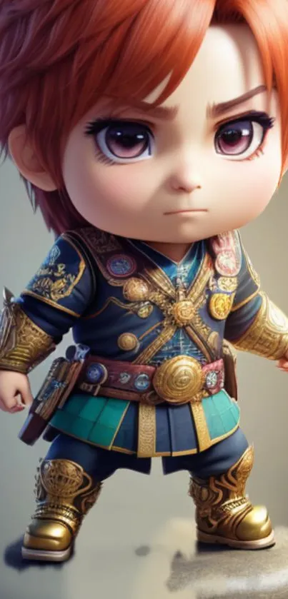 Chibi Warrior Wallpaper - free download