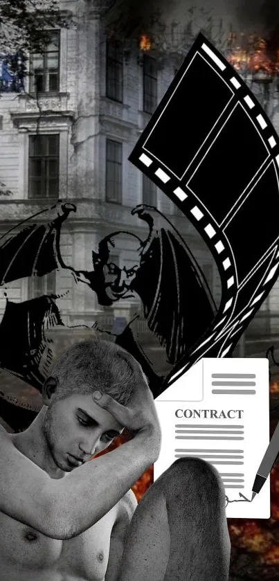 Cinematic Gothic Mood Wallpaper - free download