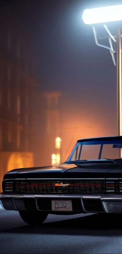Classic Car at Night - free download