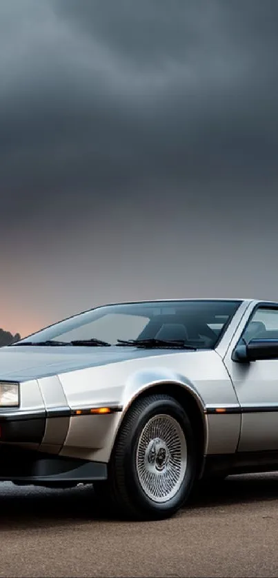 Classic Car at Sunset Wallpaper - free download