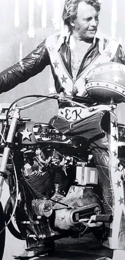 Classic Motorcycle Rider Wallpaper - free download