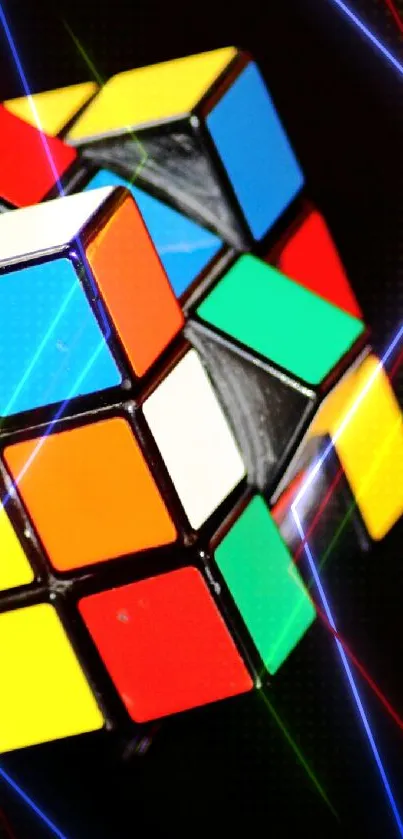 Colorful 3D Puzzle Cube Art - free download