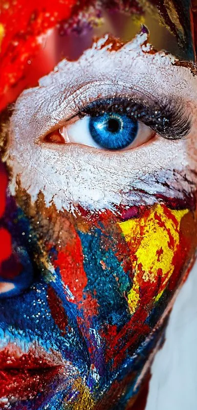 Colorful Abstract Face Art - free download