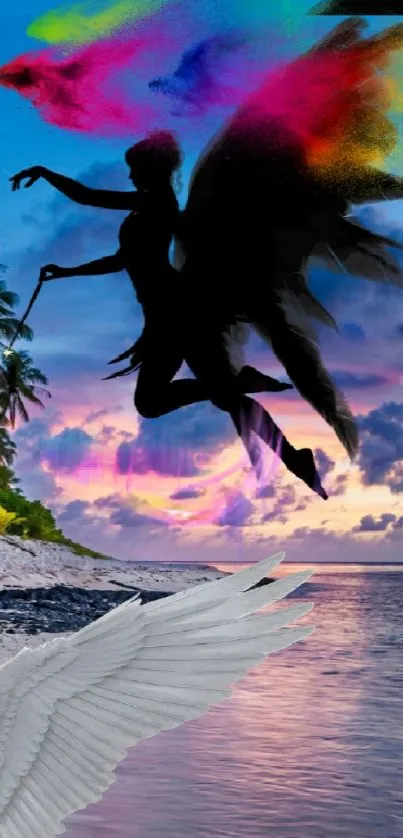 Colorful Angel Beach Fantasy - free download