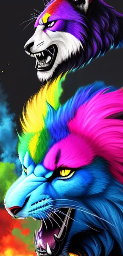 Colorful Animal Art Wallpaper - free download