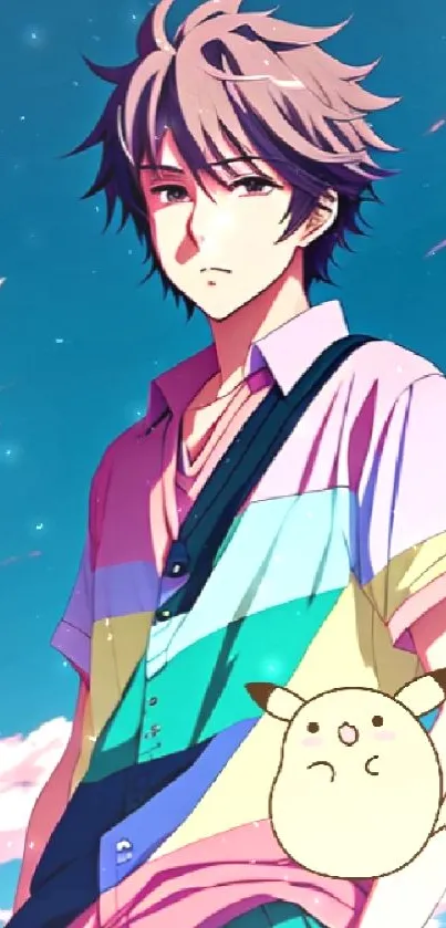 Colorful Anime Character Art - free download