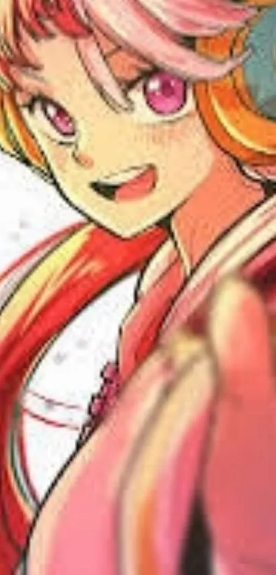 Colorful Anime Character Art - free download