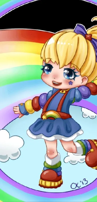 Colorful Anime Character Wallpaper - free download