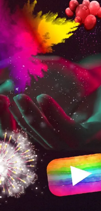 Colorful Artistic Explosion Wallpaper - free download