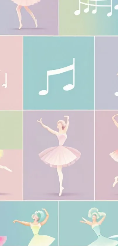 Colorful Ballet Art Mobile Wallpaper - free download