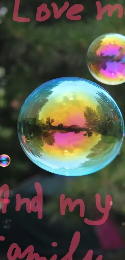 Colorful Bubble Reflection Wallpaper - free download