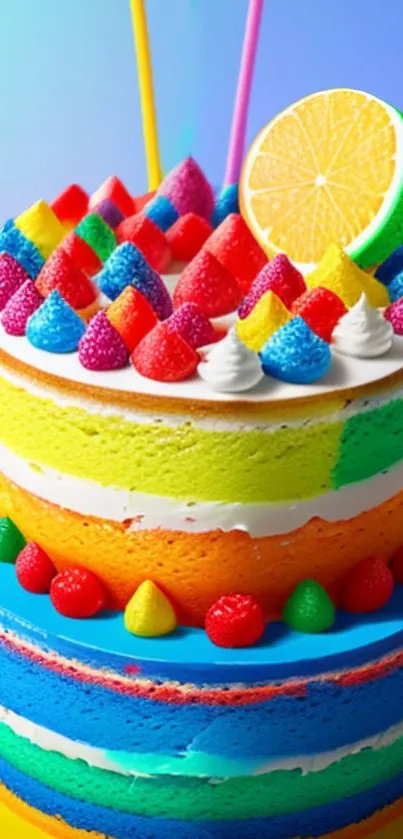 Colorful Cake Delight Wallpaper - free download
