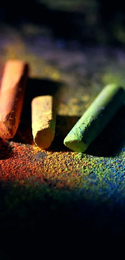 Colorful Chalk Art Wallpaper - free download