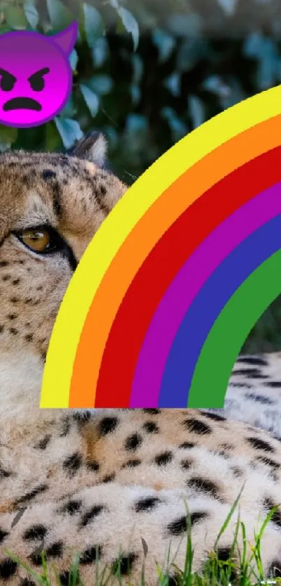 Colorful Cheetah Art Wallpaper - free download