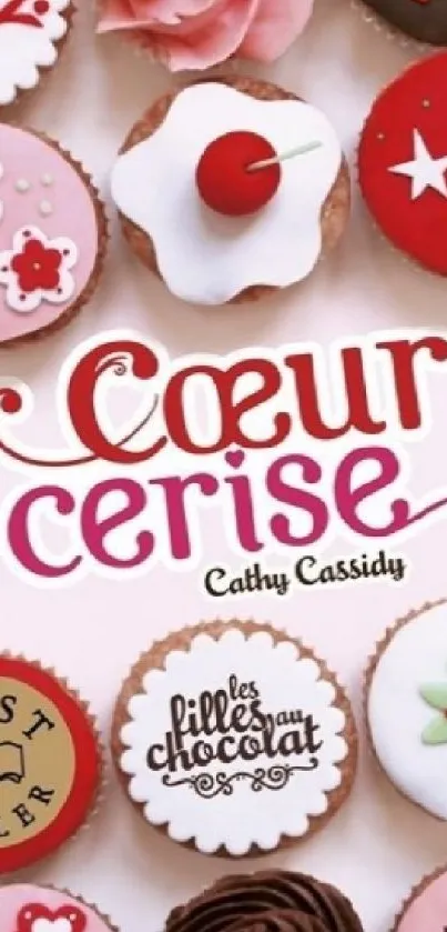 Colorful Cupcake Book Cover Art - free download