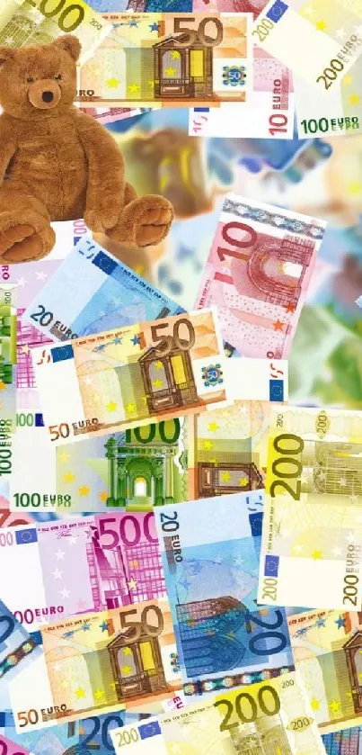Colorful Currency Riches Wallpaper - free download