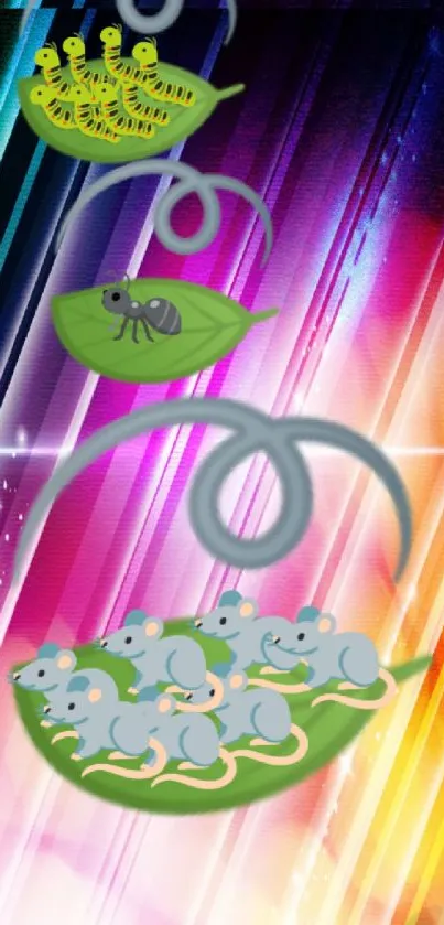 Colorful Digital Mice Artwork - free download