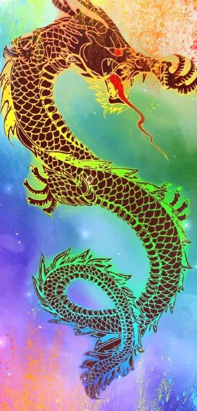 Colorful Dragon Fantasy Wallpaper - free download
