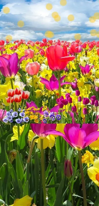 Colorful Floral Spring Wallpaper - free download