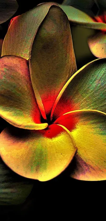 Colorful Flower Petal Art - free download