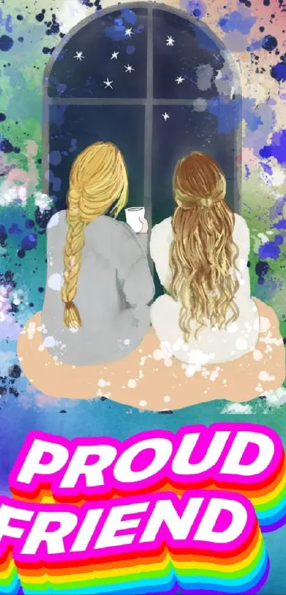 Colorful Friendship Wallpaper - free download