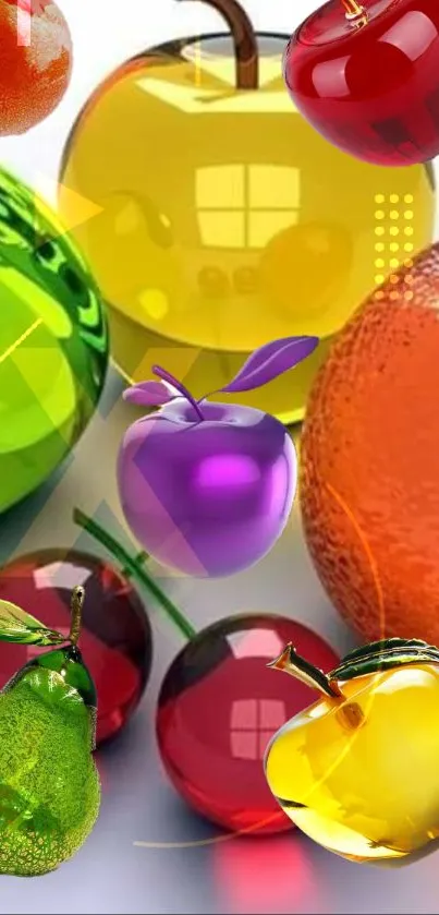 Colorful Fruit Glass Art - free download