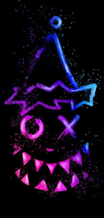 Colorful Glowing Monster Design - free download