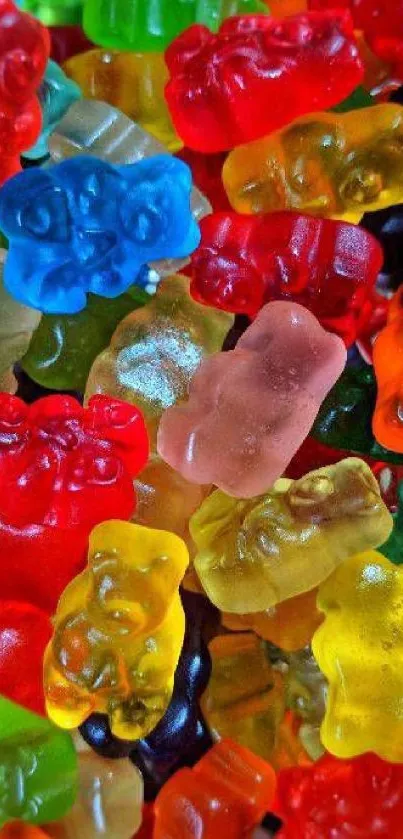 Colorful Gummy Bears Background - free download