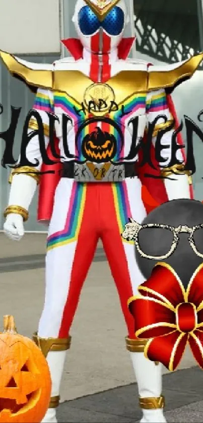 Colorful Hero Halloween Wallpaper - free download
