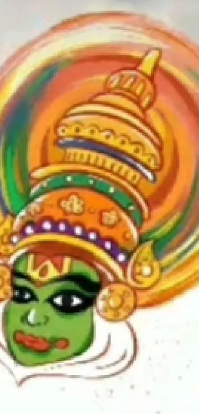 Colorful Kathakali Art Wallpaper - free download