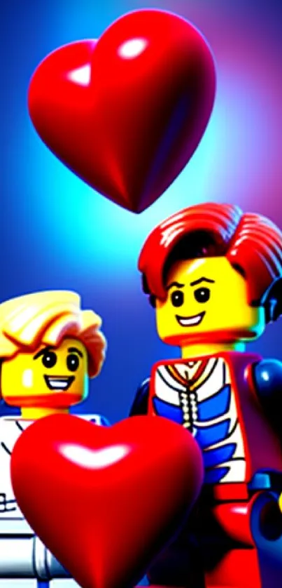 Colorful LEGO Heart Wallpaper - free download