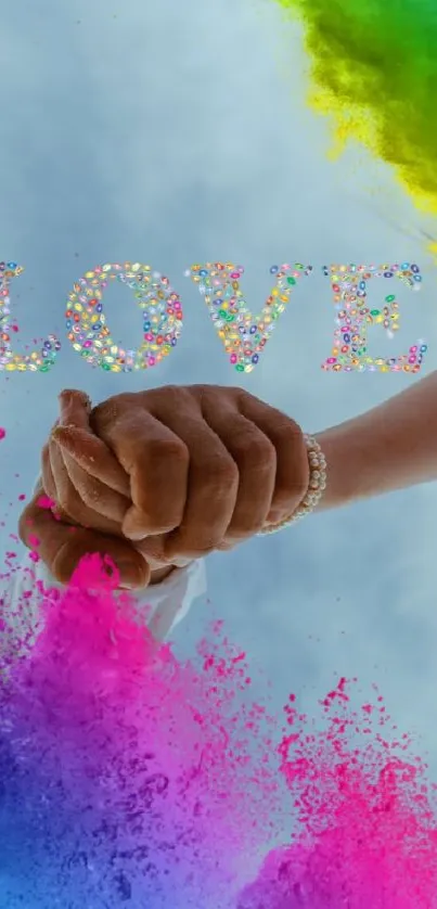 Colorful Love Sky Wallpaper - free download