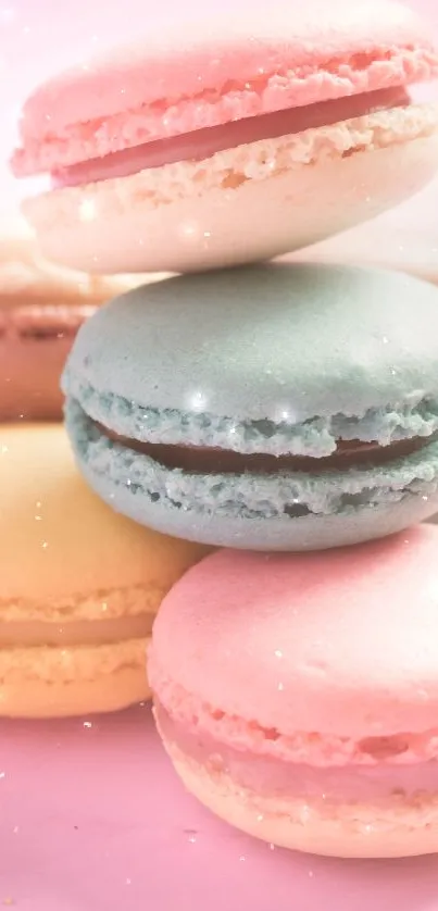 Colorful Macaron Delight Wallpaper - free download