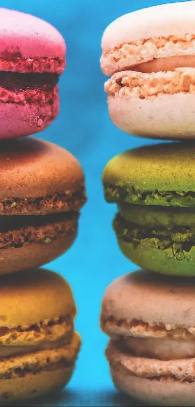 Colorful Macarons Wallpaper - free download