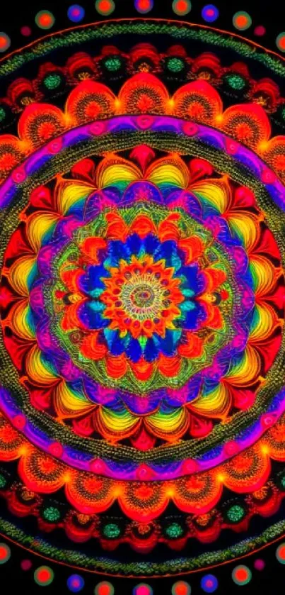 Colorful Mandala Art Wallpaper - free download