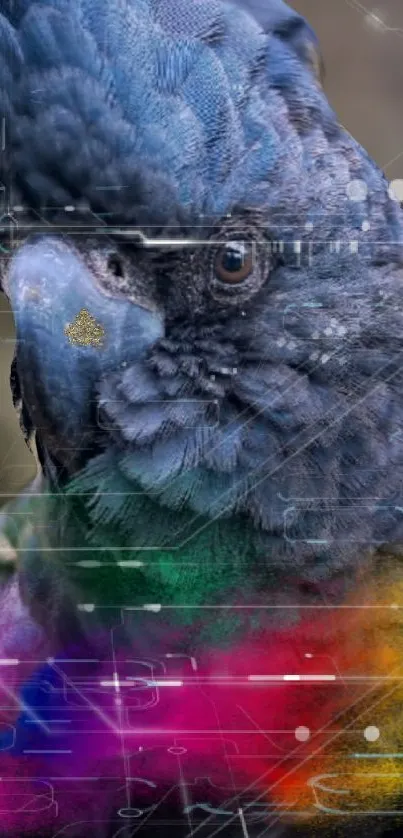 Colorful Parrot Tech Wallpaper - free download