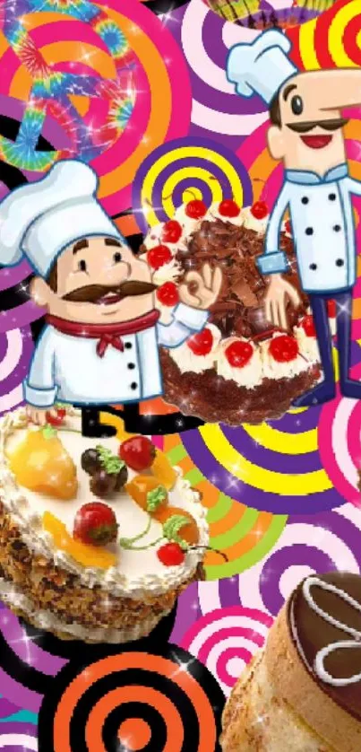 Colorful Pastry Chef Wallpaper - free download