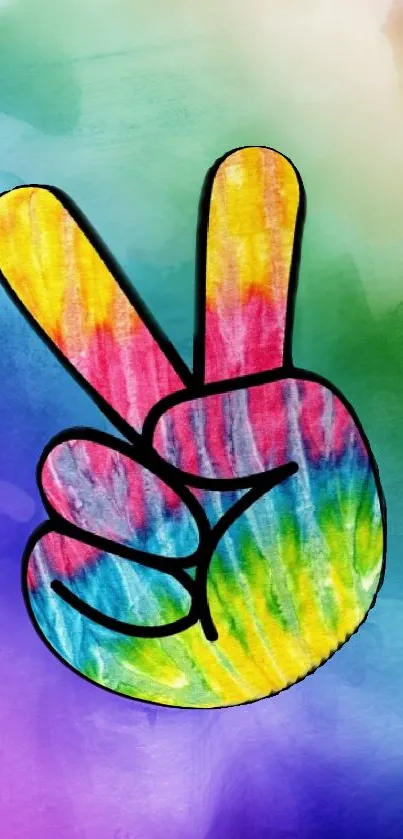 Colorful Peace Sign Wallpaper - free download