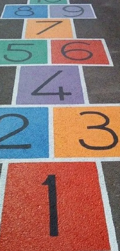 Colorful Playground Hopscotch - free download