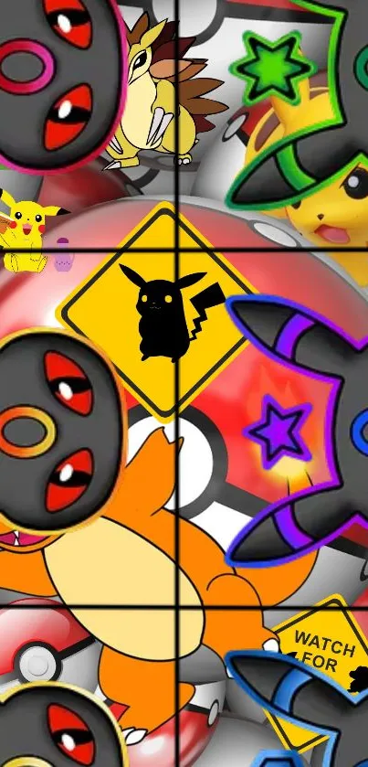 Colorful Pokémon Wallpaper - free download